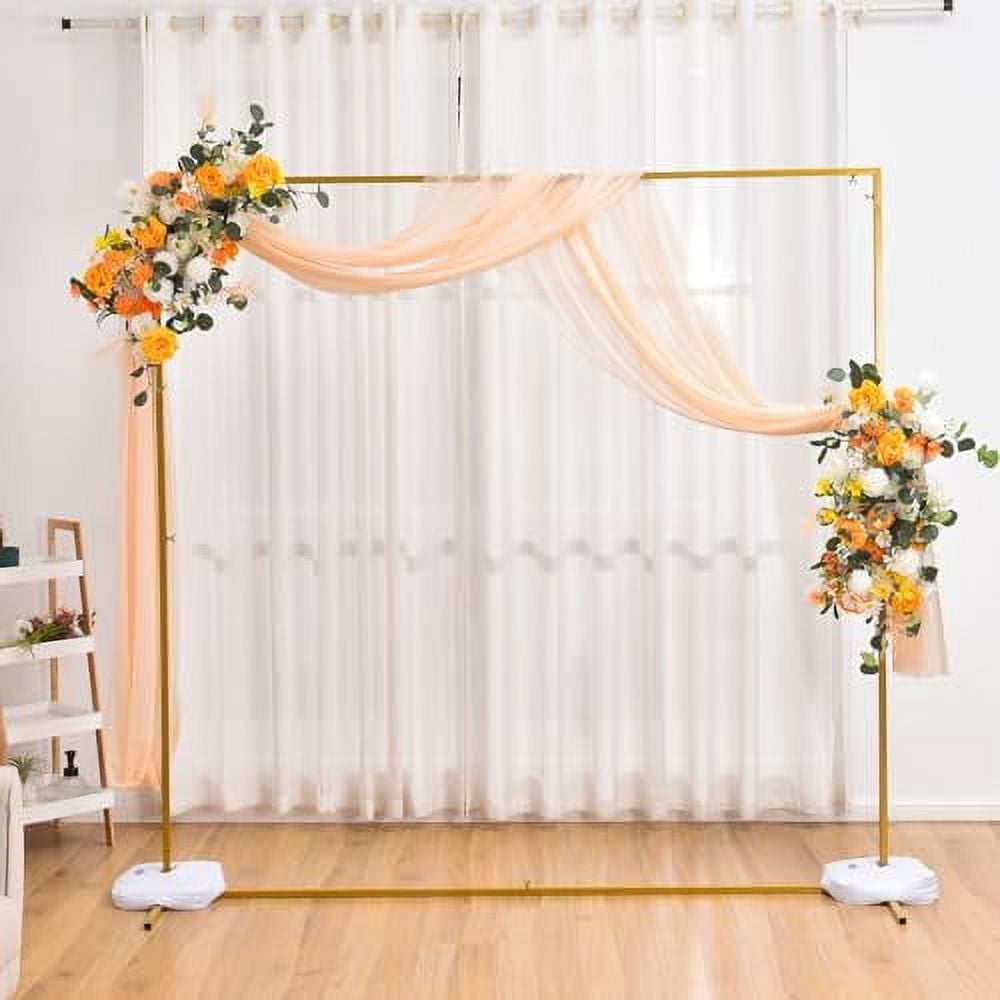 Square Wedding Arch Backdrop Stand,Metal Balloon Arch Frame Stand with ...