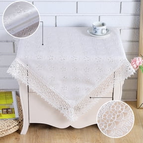 Flower Lace Tablecloth, Small Table Cloth, Embroidered Coffee Table ...