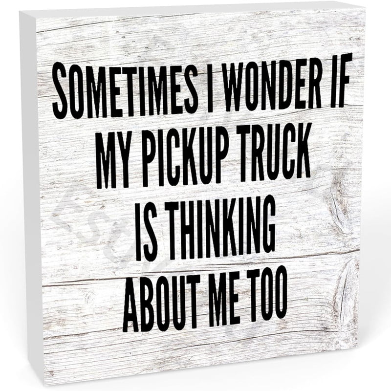 Square Wood Box Sign Decor Desk Sign Inspirational Wooden Box Block ...