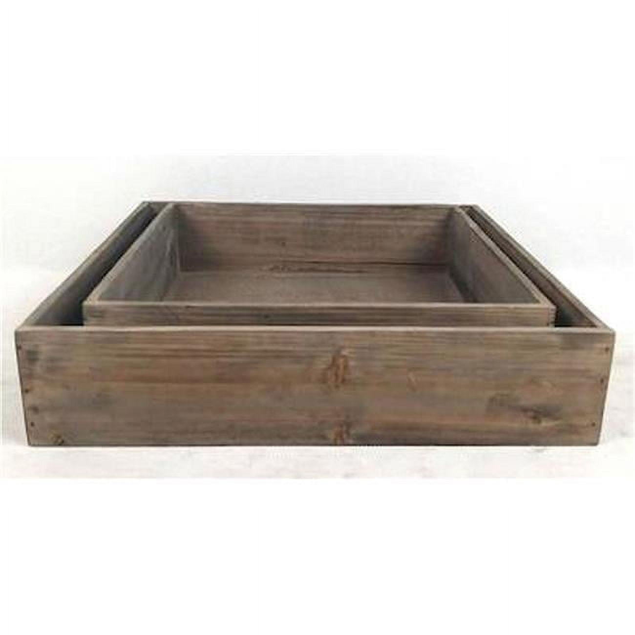 Square Wooden Crate - Walmart.com