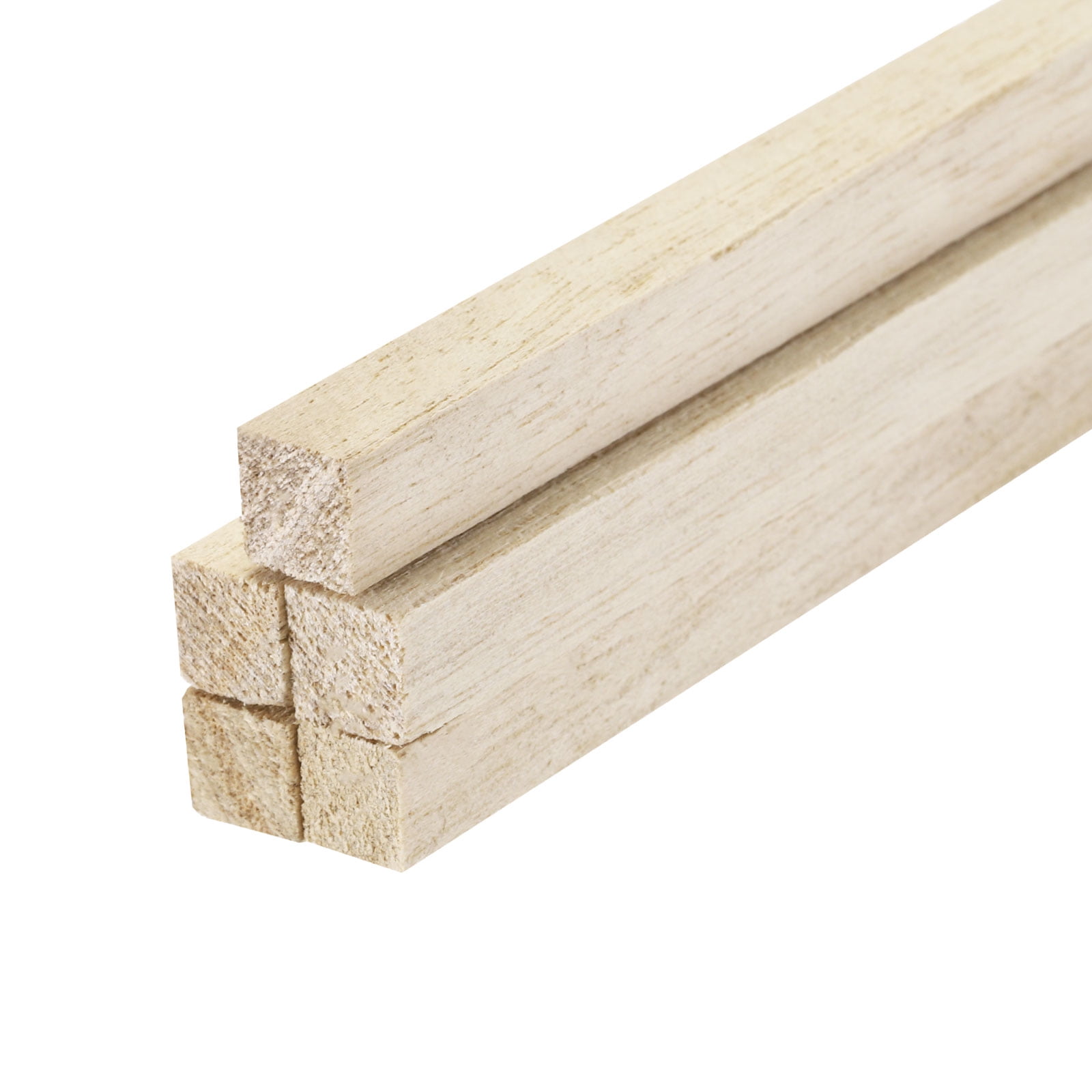 Square Wooden Sticks, 10"x0.4"x0.4" Dowel Rod Unfinished Hardwood Stick ...