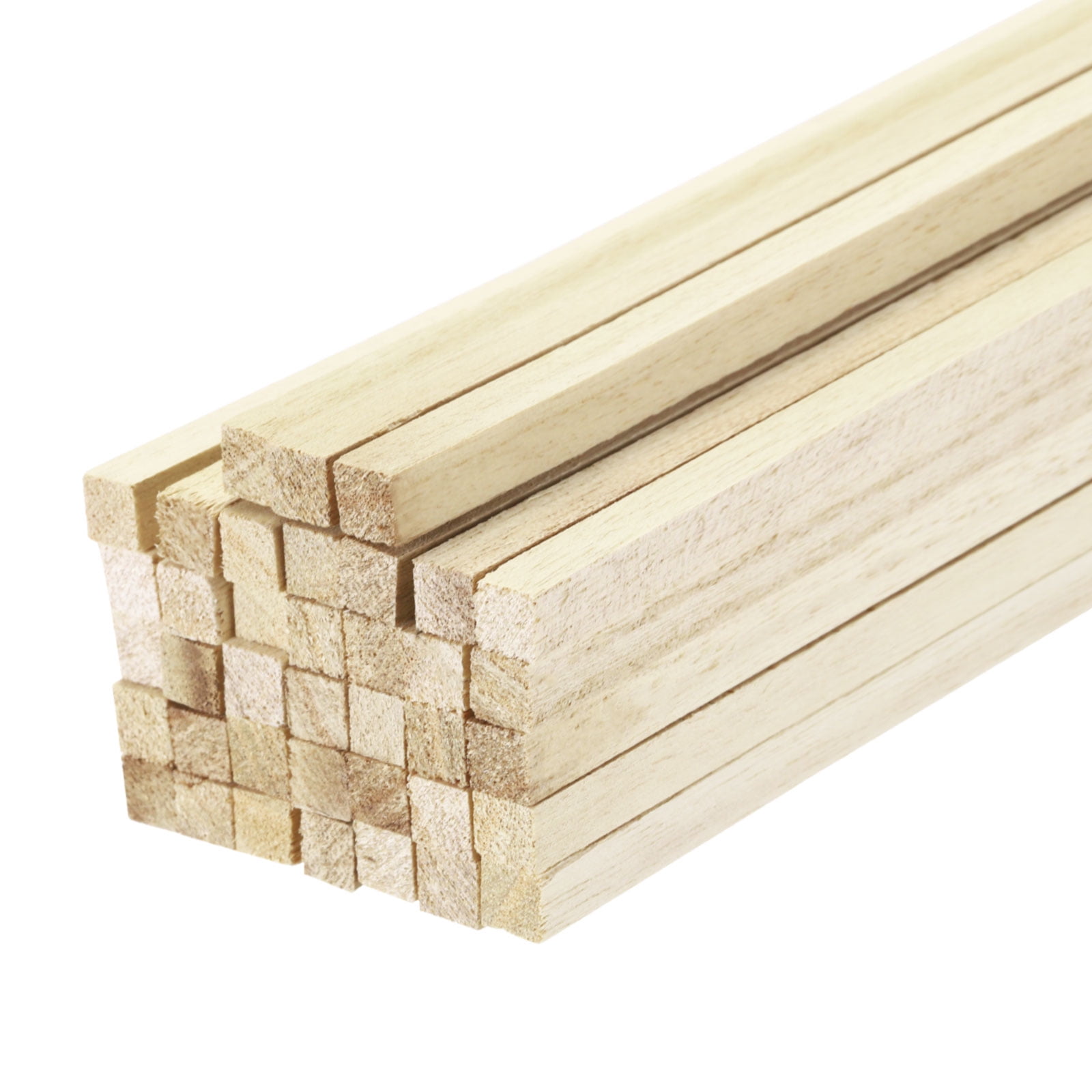 Square Wooden Sticks, 10"x5/64"x5/64" Dowel Rod Unfinished Hardwood Stick Craft Twigs Log Stick ...