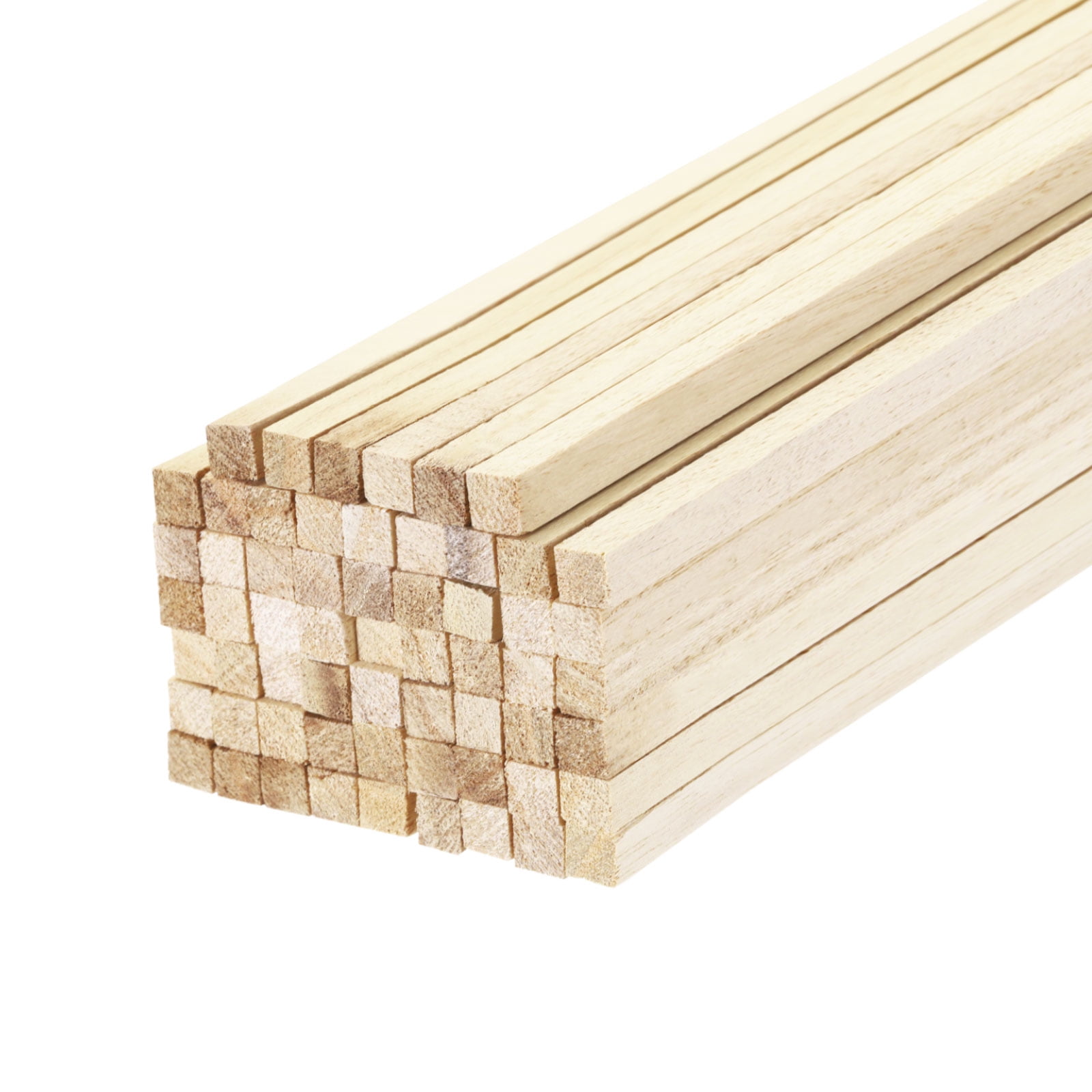 Square Wooden Sticks, 20"x5/64"x5/64" Dowel Rod Unfinished Hardwood ...
