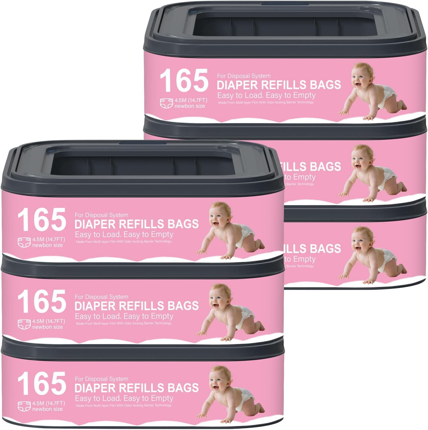 Square XIULINter Refills Disposal Bags Refill Compatible with XIULINnie ...