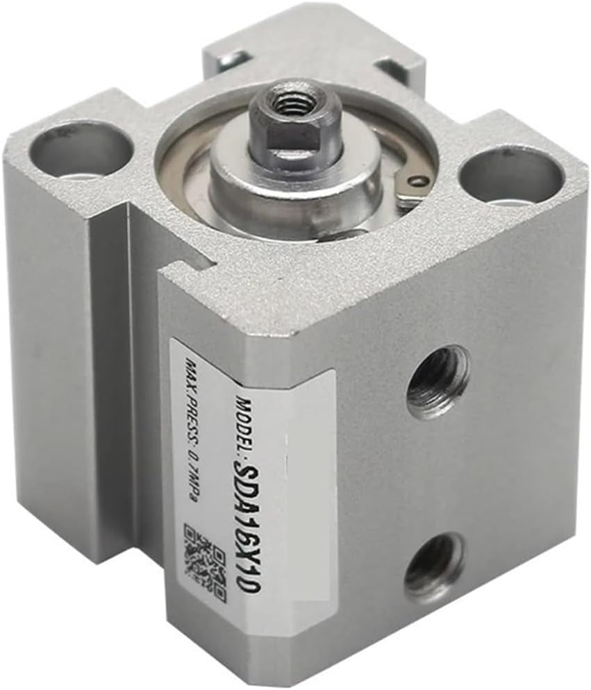 Square air Pneumatic Cylinder SDA Double Acting Compact Cylinder SDA12 ...
