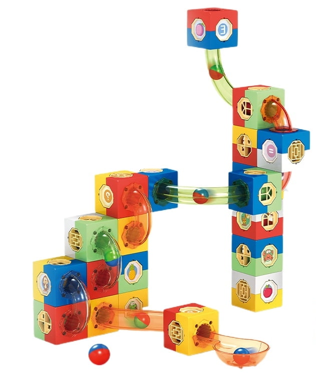 Square ball track children's DIY slide building blocks children's ...