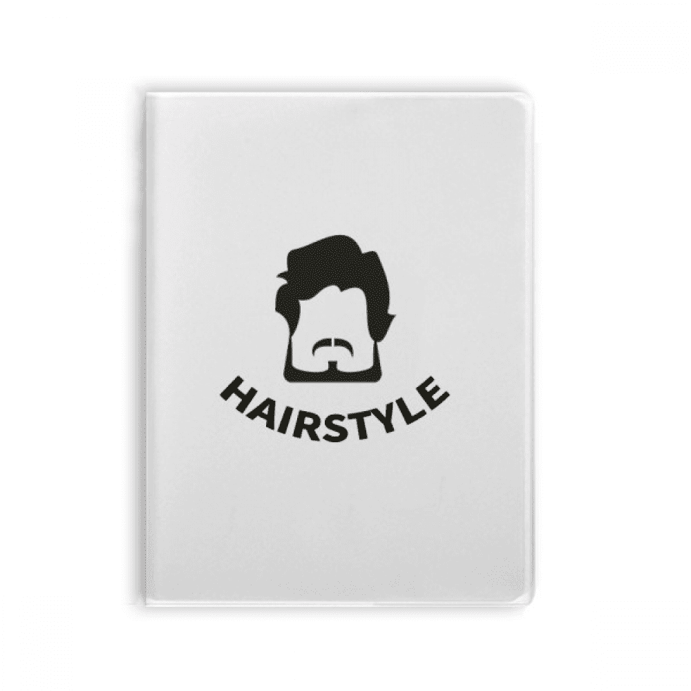 Square-haired Beard Hair Art Deco Fashion Notebook Gum Cover Diary Soft ...