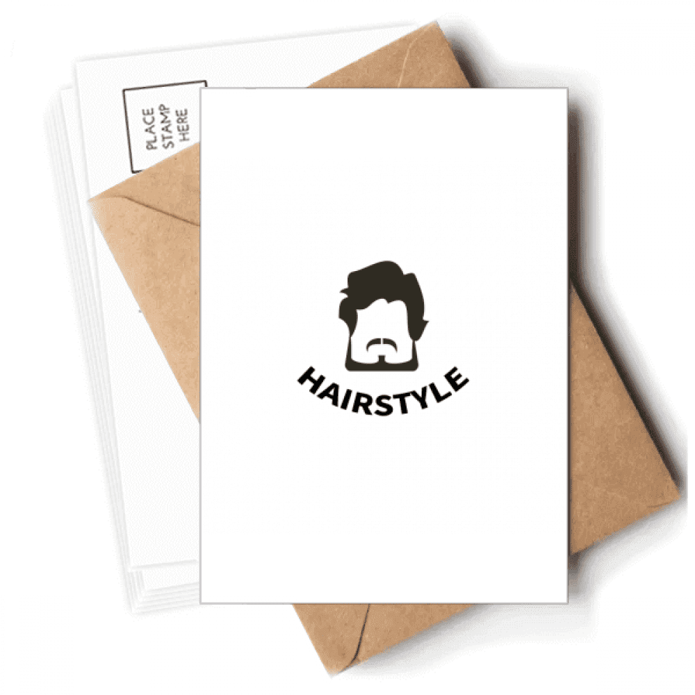Square-haired Beard Hair Art Deco Fashion Postcards Envelopes Blank ...