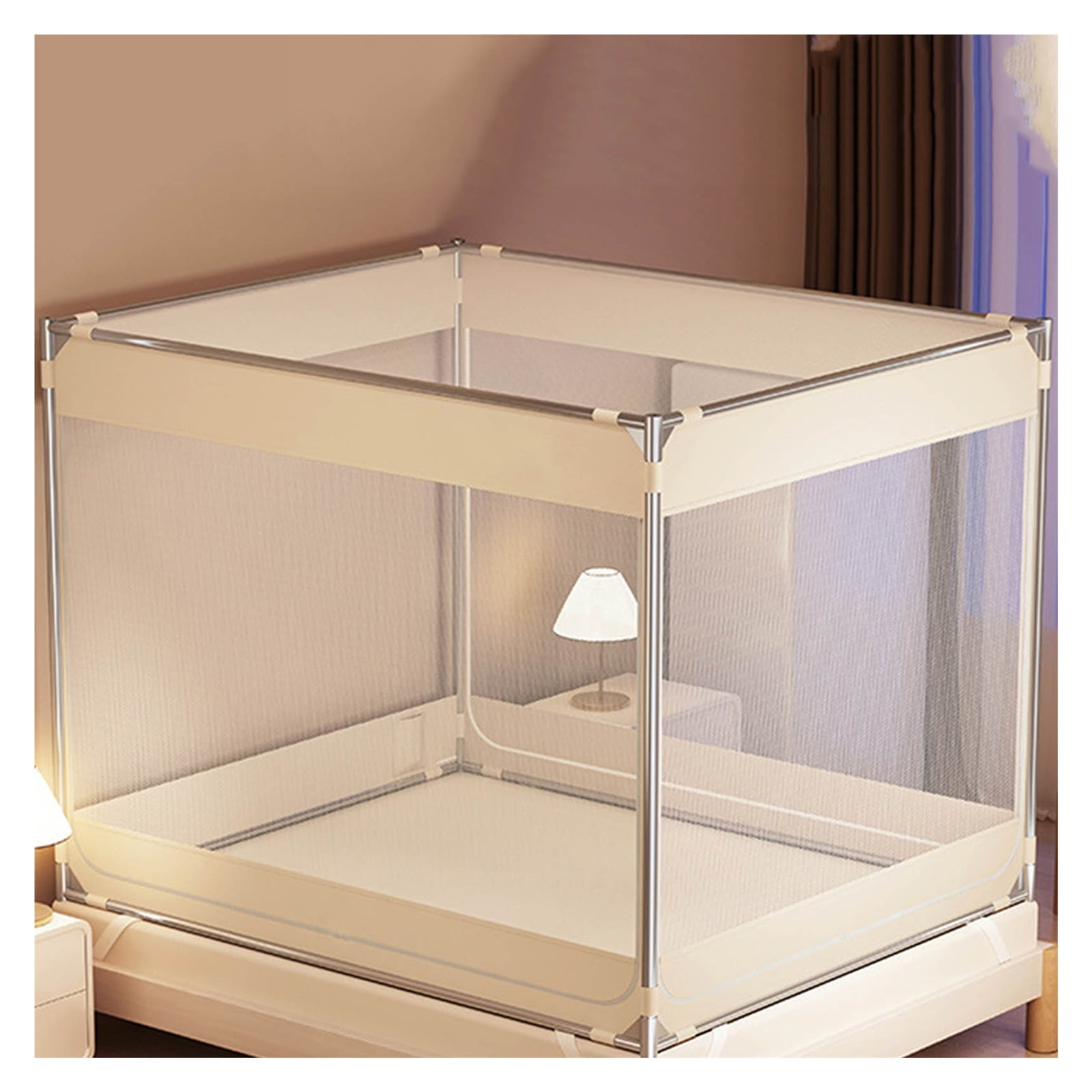 Square mosquito net, four-post mosquito net, bedroom canopy bed ...