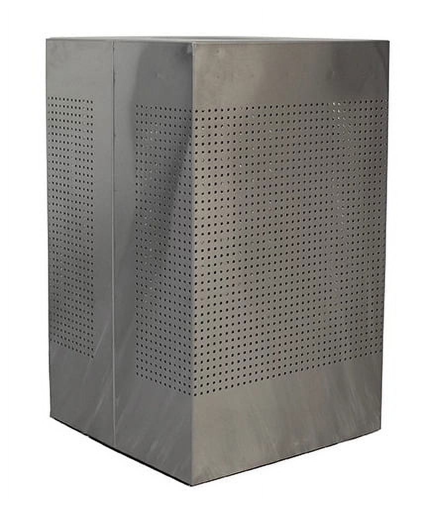 Square receptacle with hinged lid - Stainless Steel - Walmart.com