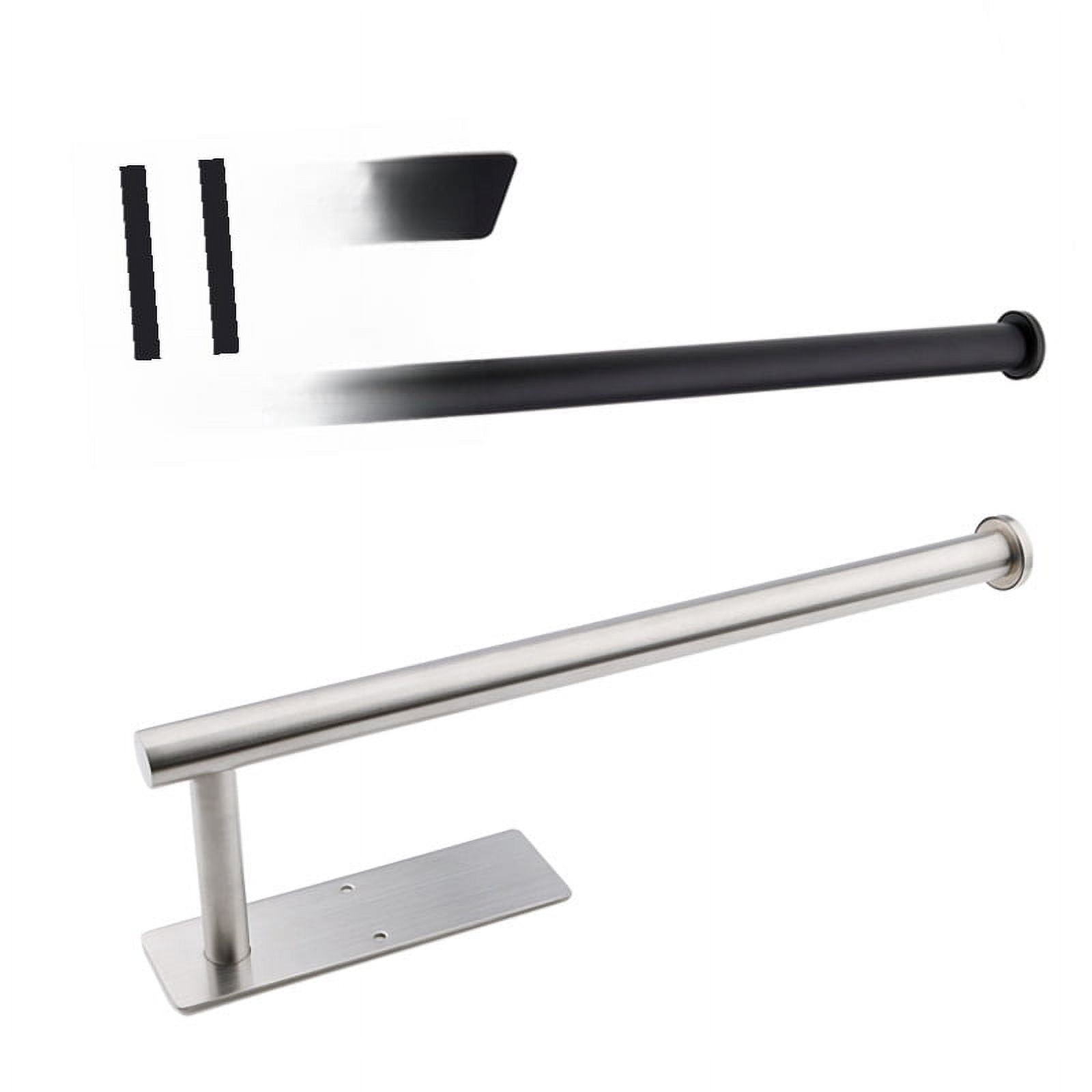 Square round black non-perforated stainless steel kitchen tissue holder ...