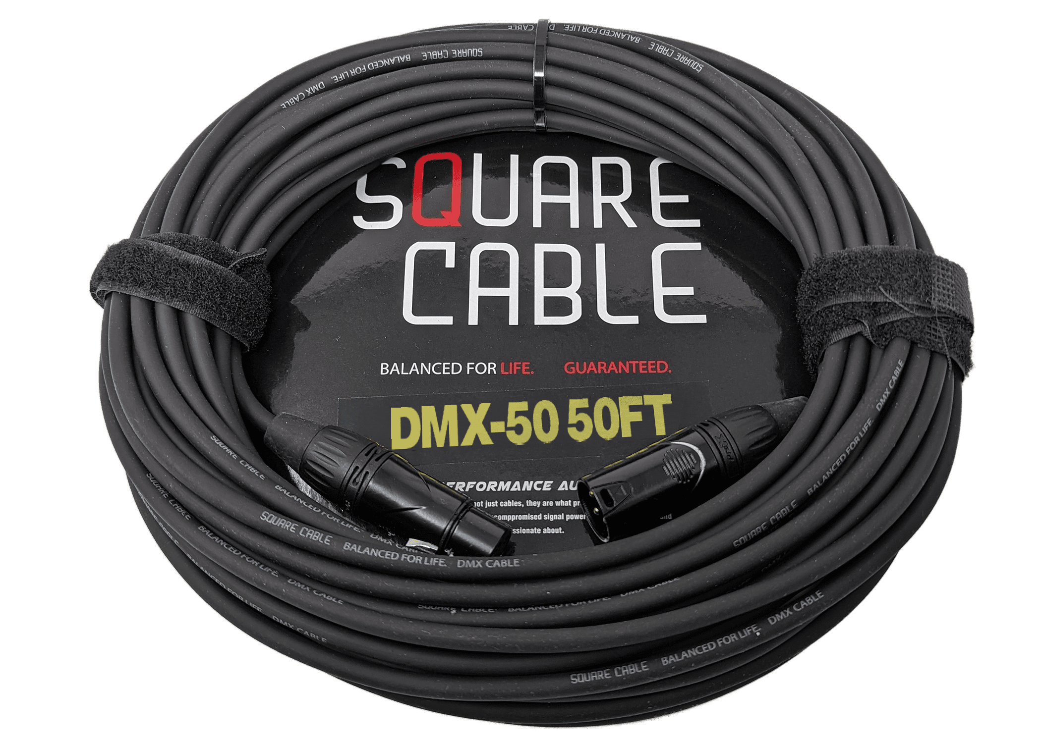 SquareCable DMX-50 | 50ft DMX Cable (3-Pin) - Walmart.com
