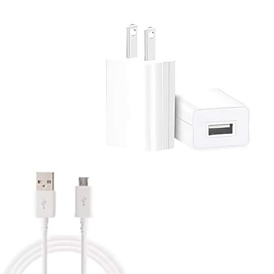 SquareGlow Micro USB Cable + Wall Charger Adapter - Walmart.com
