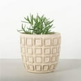 Squares Patterned Beige Planter - Walmart.com