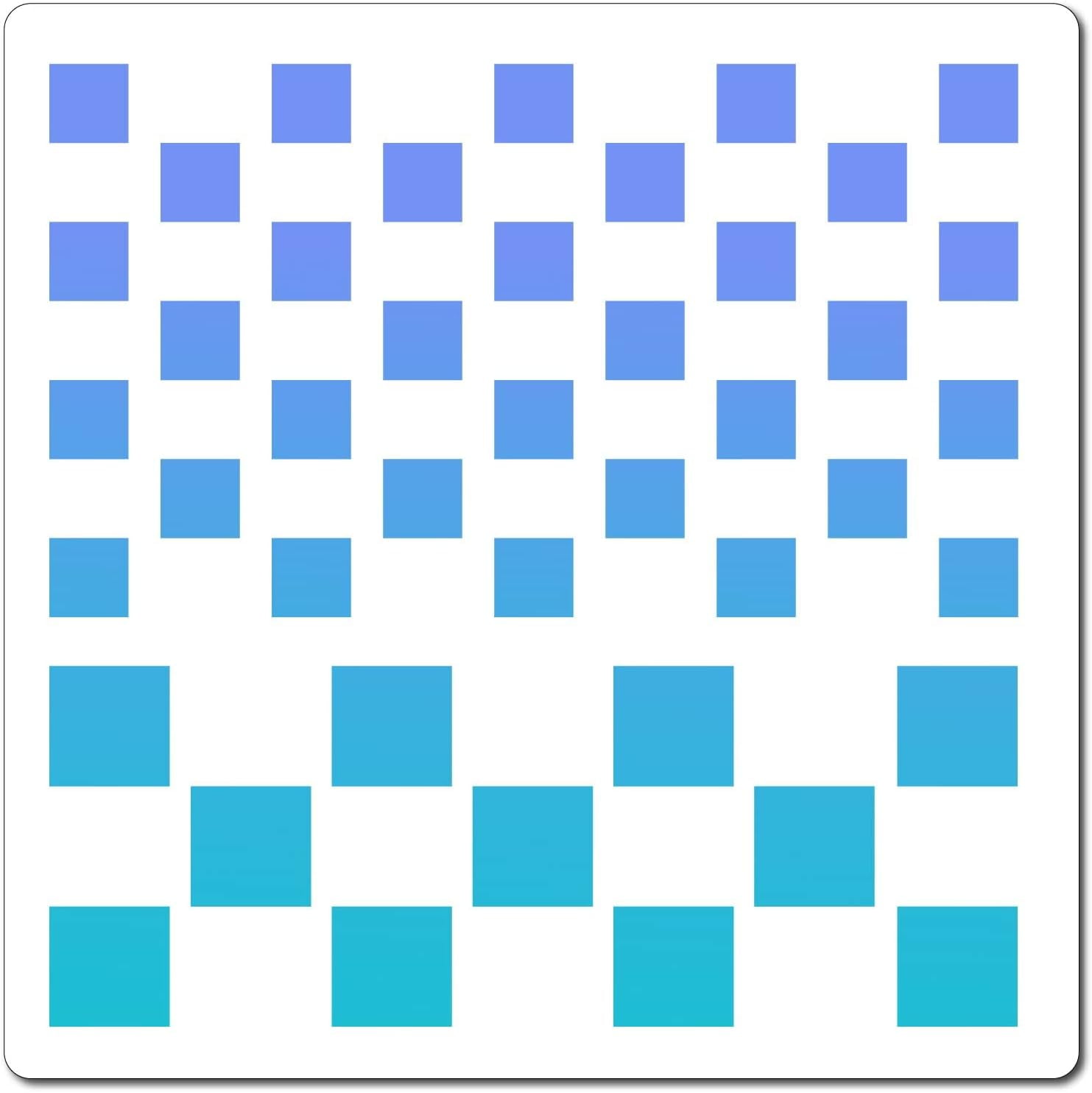 Squares Stencil Square Cubes Pattern Templates 30x30cm Large Washable ...