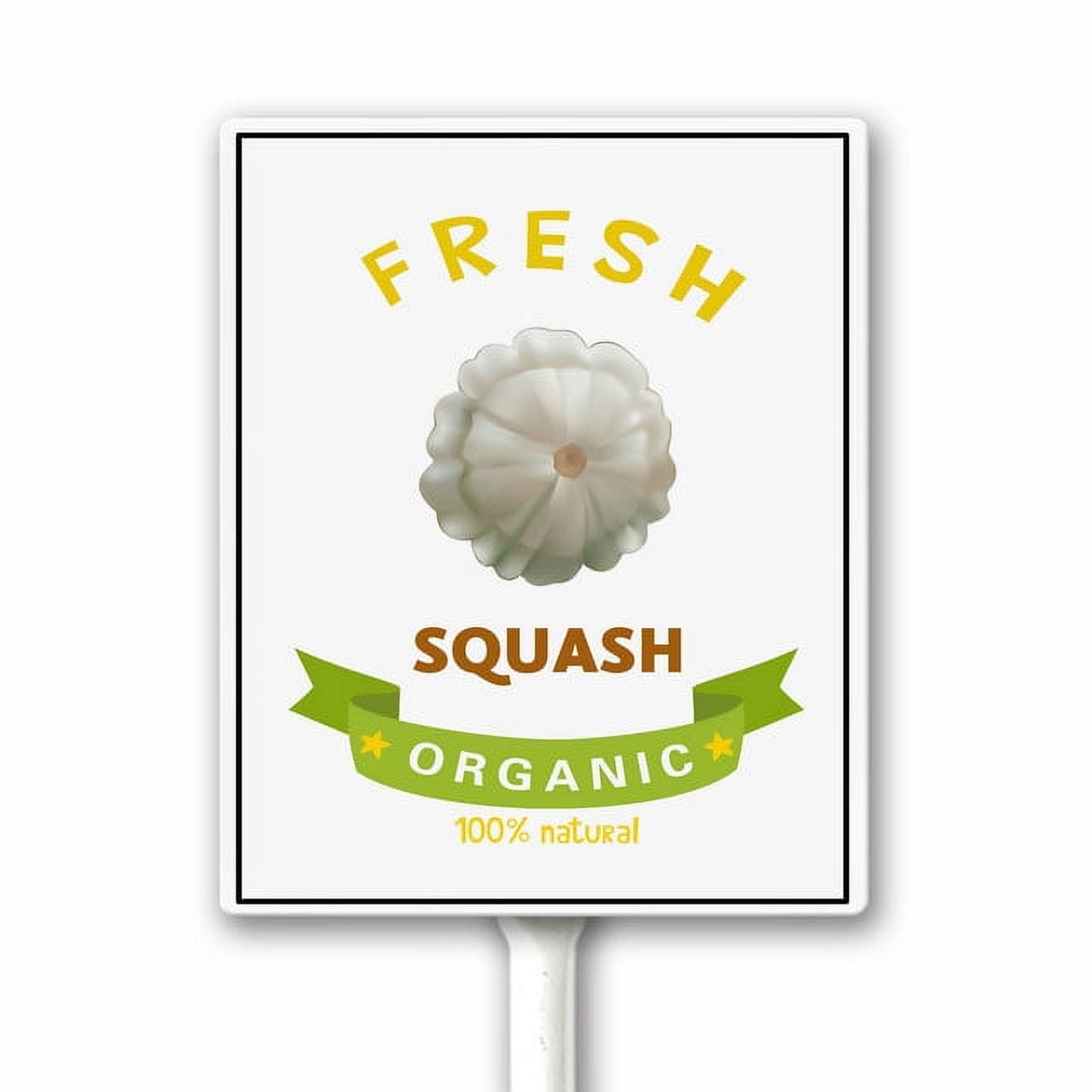 Squash Metal Sign Outdoor Plant Label Funny Vegetable Garden Sign ...