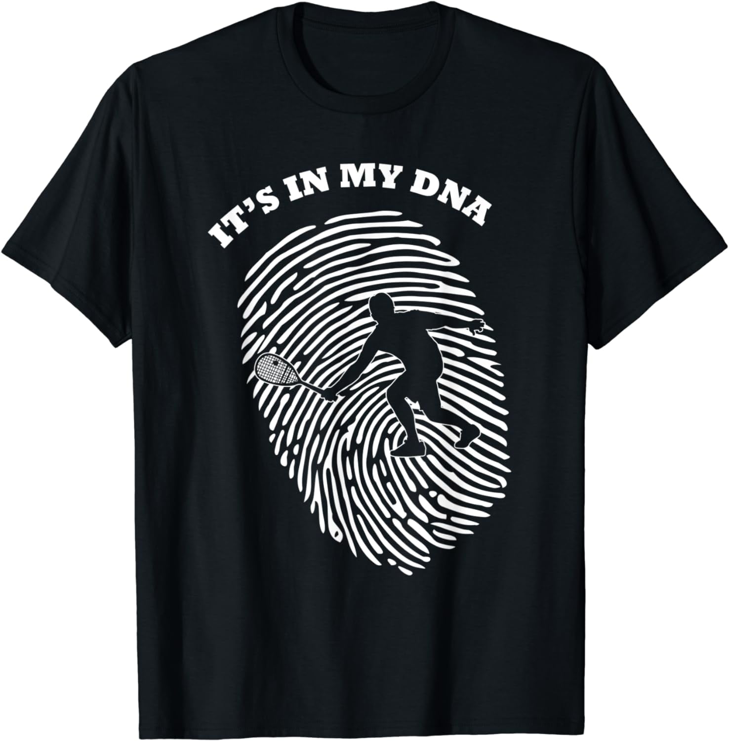 Squash Player Tennis | Fingerprint Fans Retro T-Shirt - Walmart.com