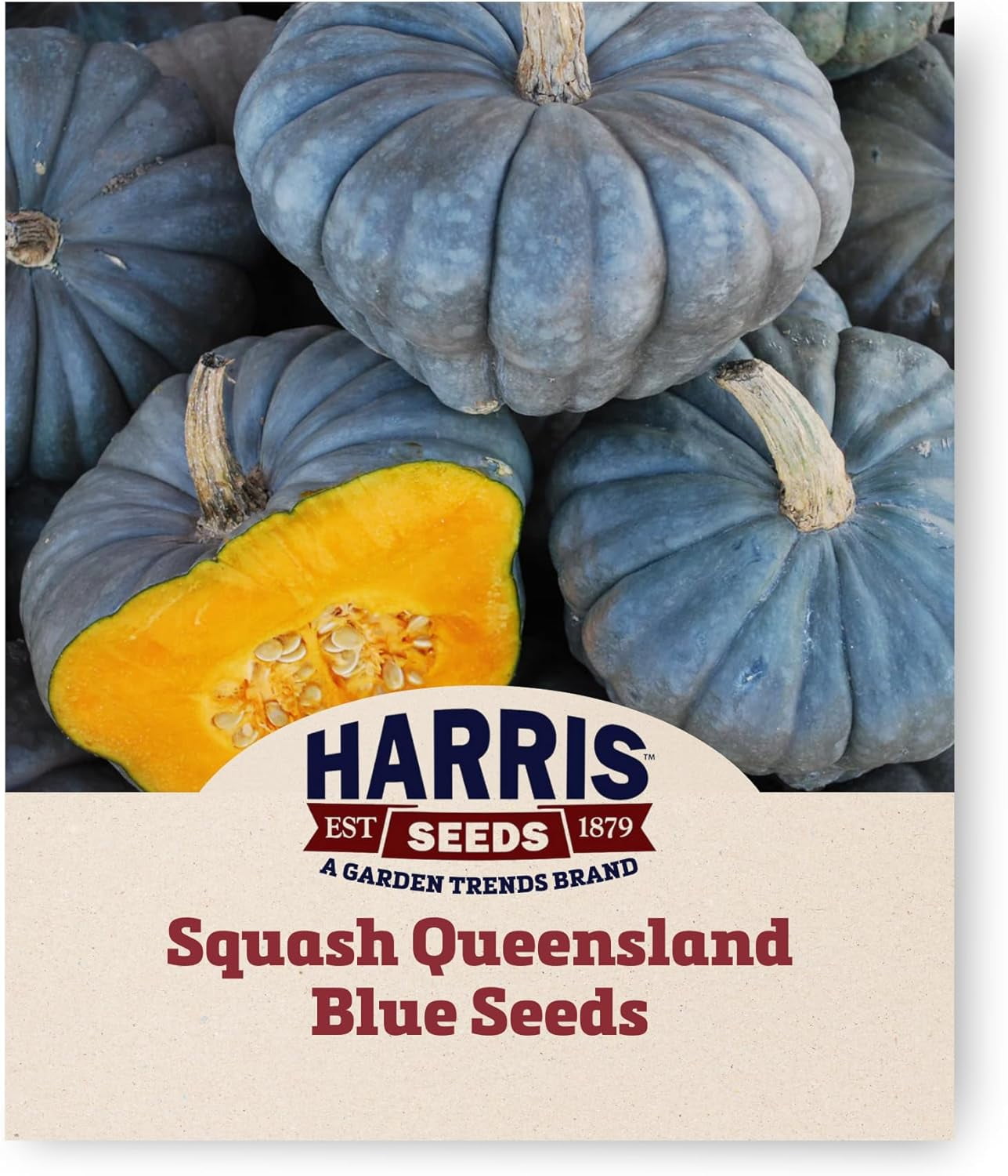 Harris Seeds - Squash Queensland Blue Variety Dark Blue Green Rib - 250 ...