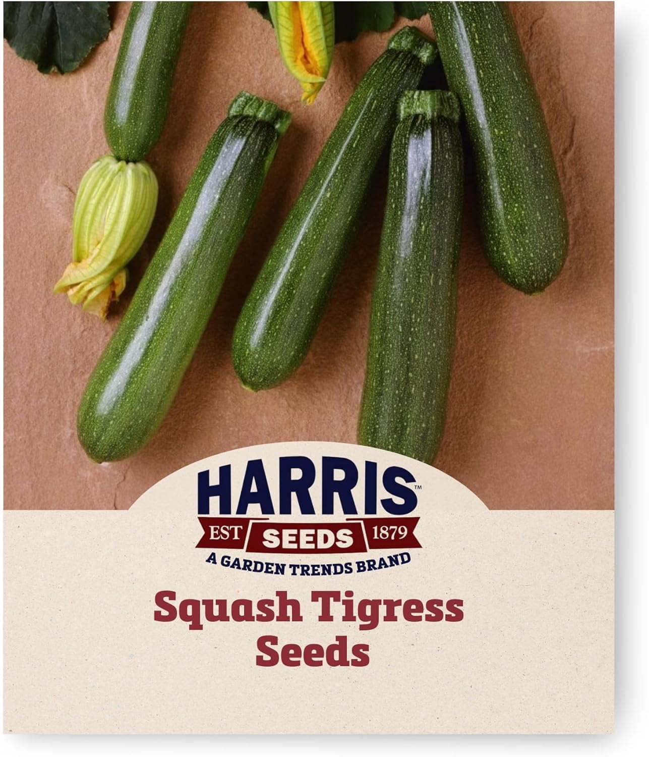 Harris Seeds Summer Squash Seeds - Zucchini Tigress F1 Variety - 250 ...