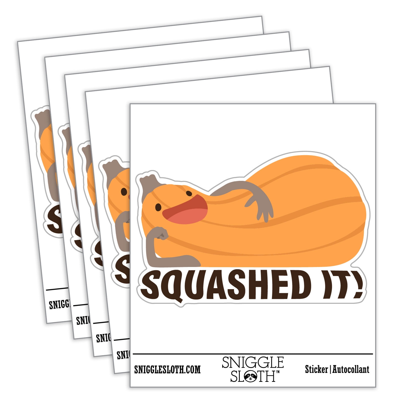 Squashed It Gourd Food Grocery Compliment Car Window Bumper Water ...