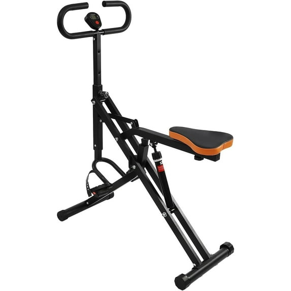 Squat Assist Trainer & Ab Roller - 264LB Capacity, 12-Level Hydraulic ...