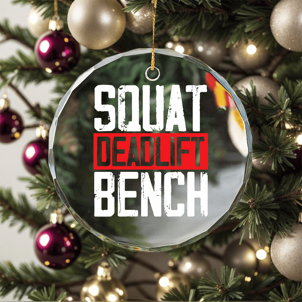 Squat Deadlift Bench Weightlifting Powerlifting Bodybuilder Ornament ...