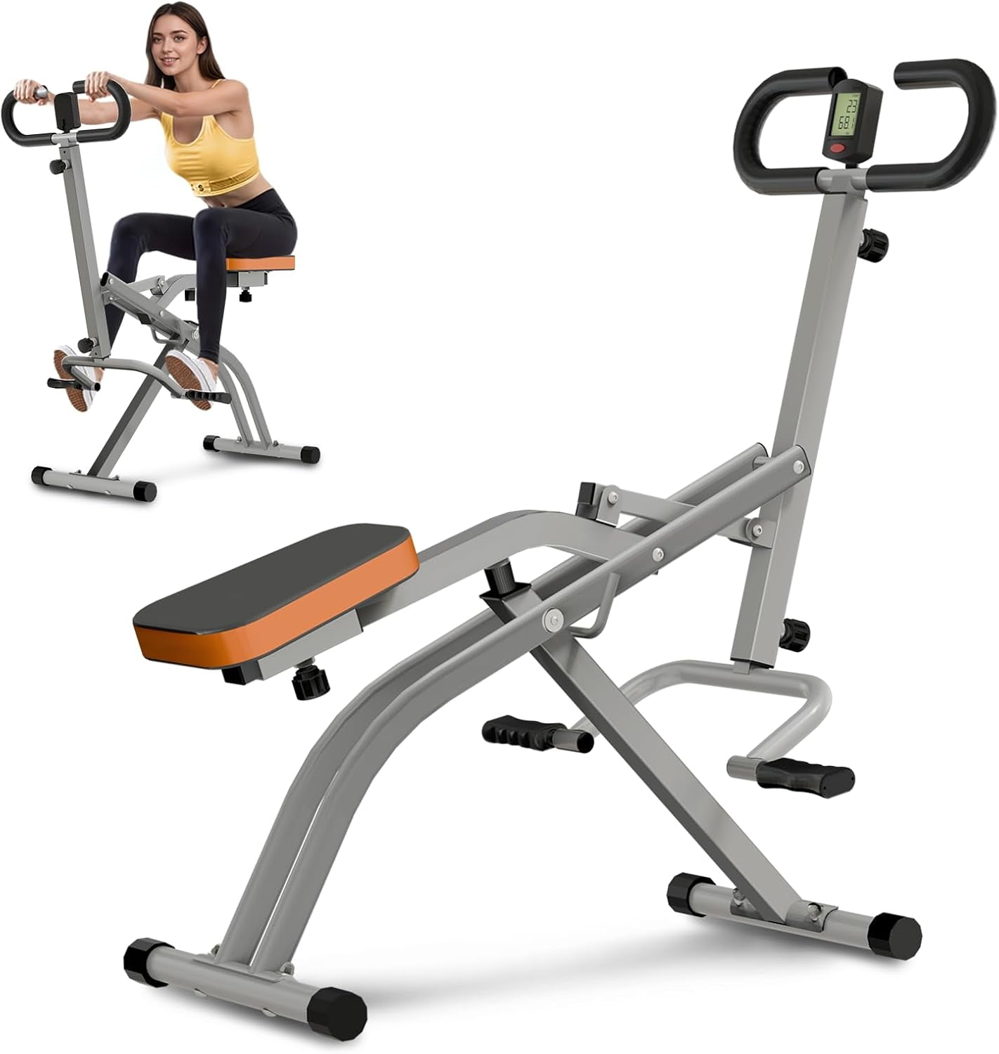 Squat Machine for Home, Squat Assist Trainer with Adjustable Resistance ...