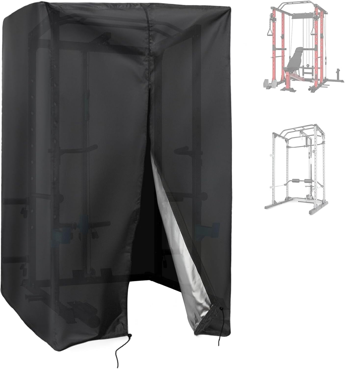 Squat Rack Cover, Waterproof Outdoor Gym Equipment Covers with Zipper ...