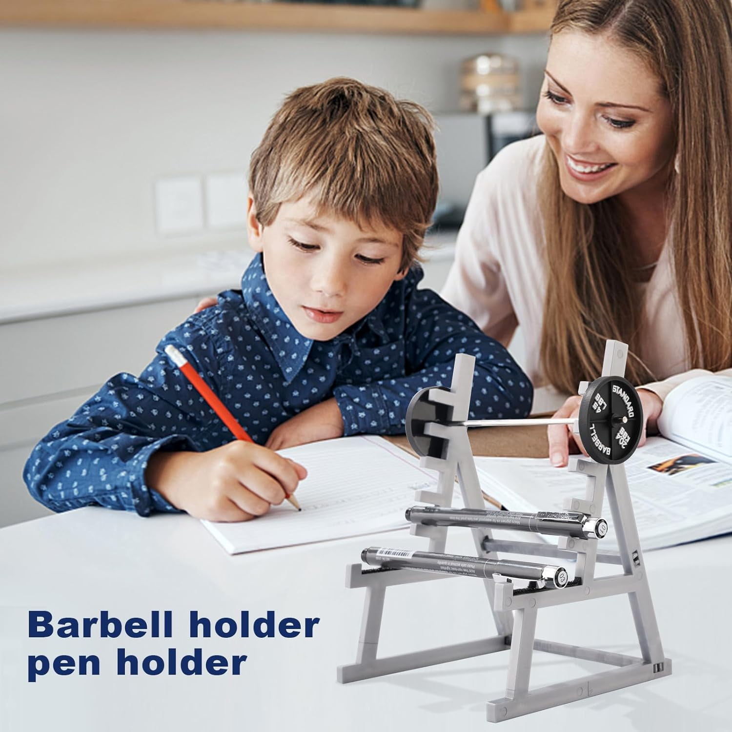 Squat Rack Pen Holder, 2024 New Mini Squat Rack Decorations with ...