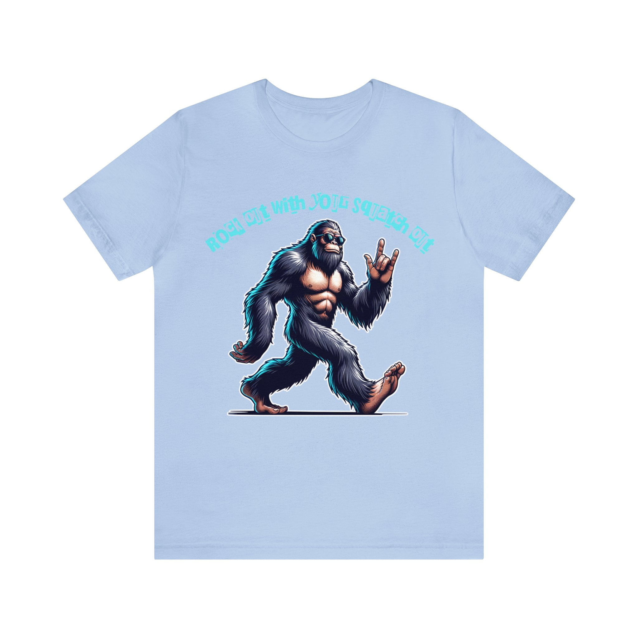 Squatch Shirt, Rock On, Sasquatch, Gorilla, Funny, Rock -n- Roll, Big ...