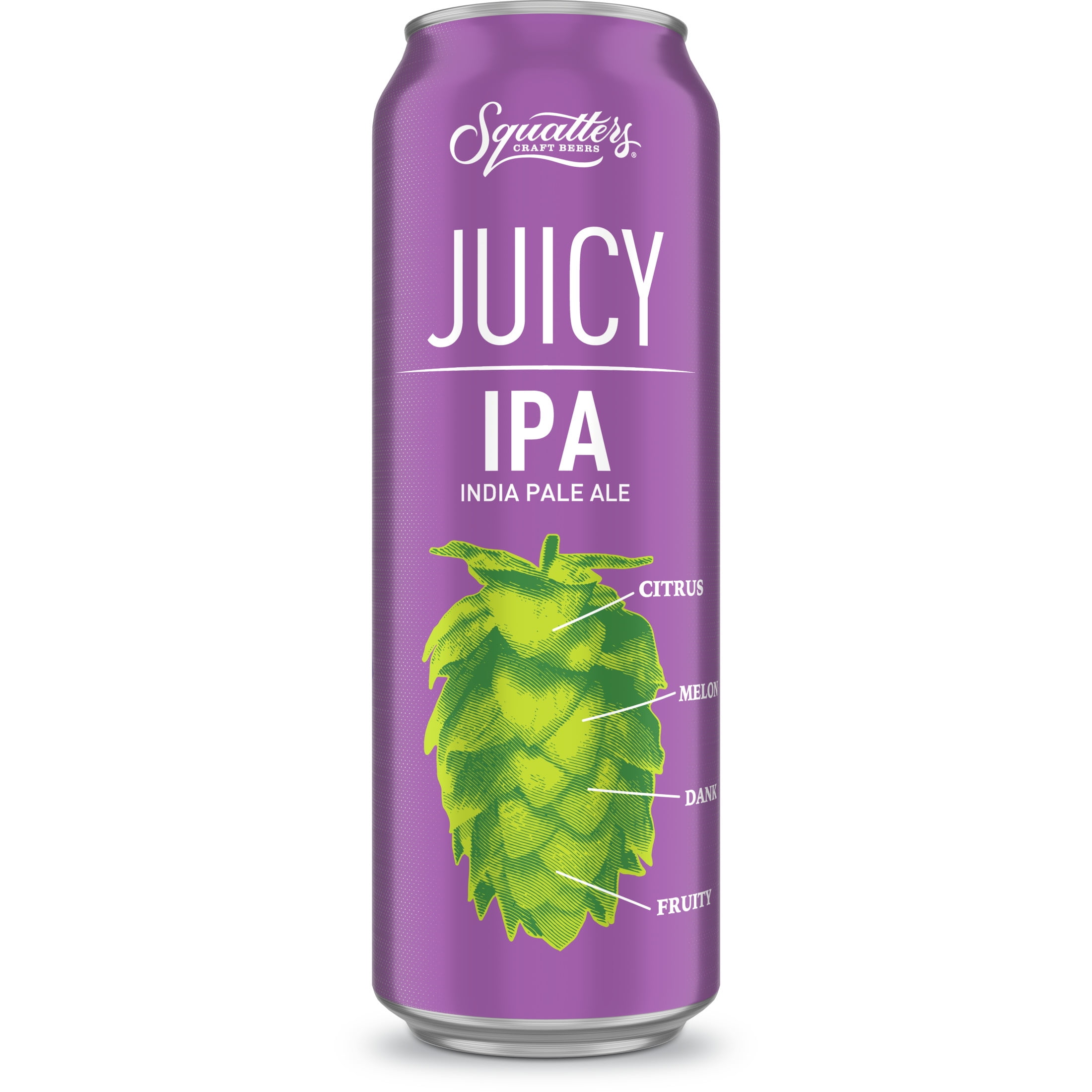 Squatters Juicy IPA Craft Beer, 19.2 fl oz, Single Can, 5.0 % ABV - Walmart.com