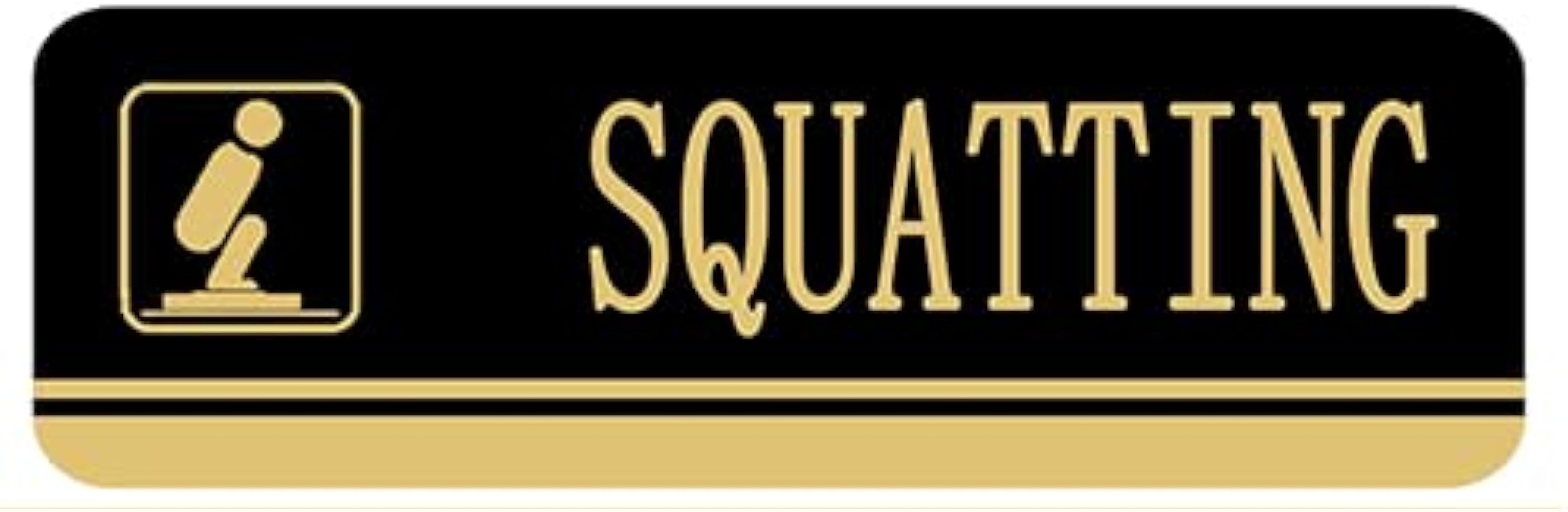 Squatting Sign Acrylic Smoking Signs For Home Office Business Door ...