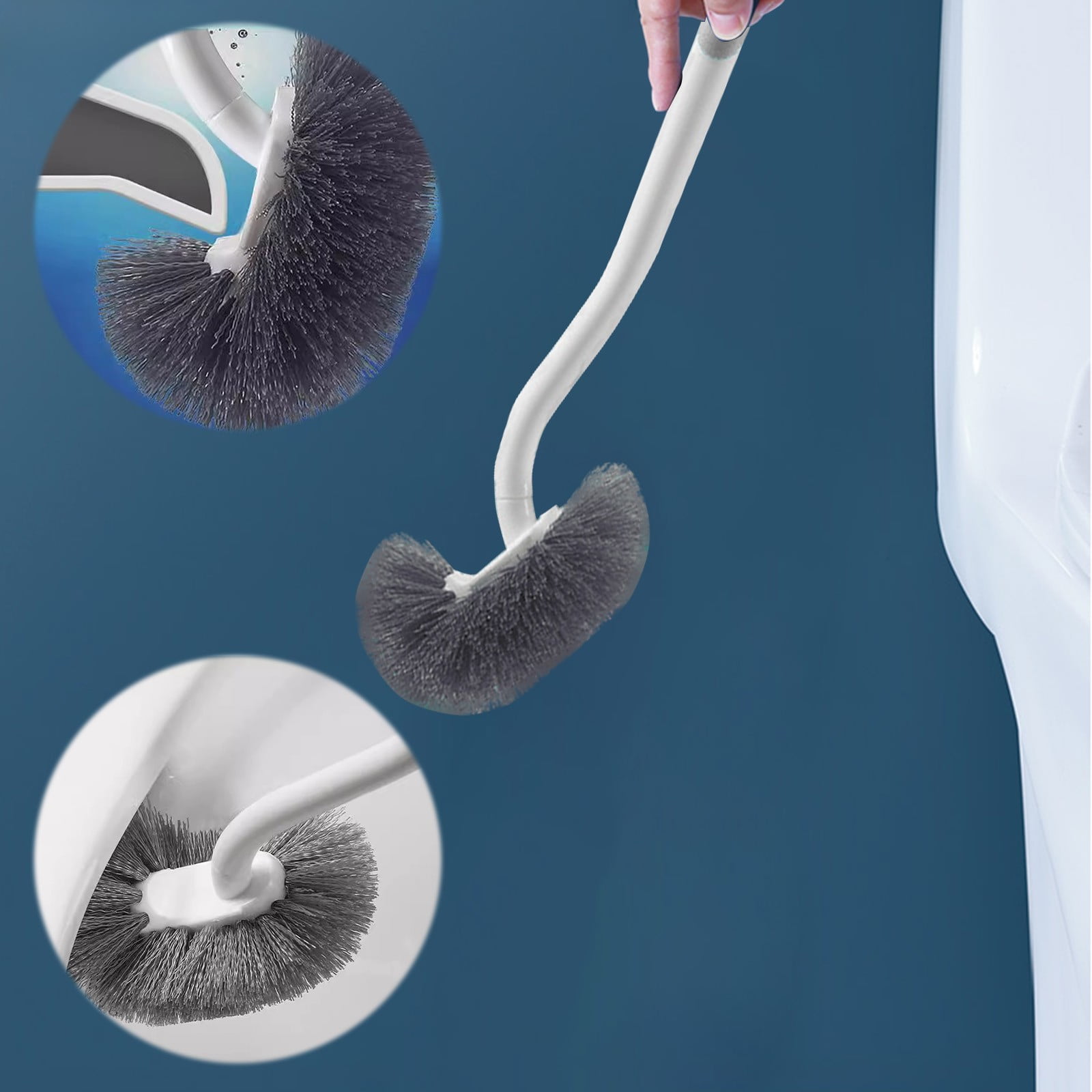Squatting Toilet Cleaning Brush with Long Handle, 39cm Plastic Bidet ...