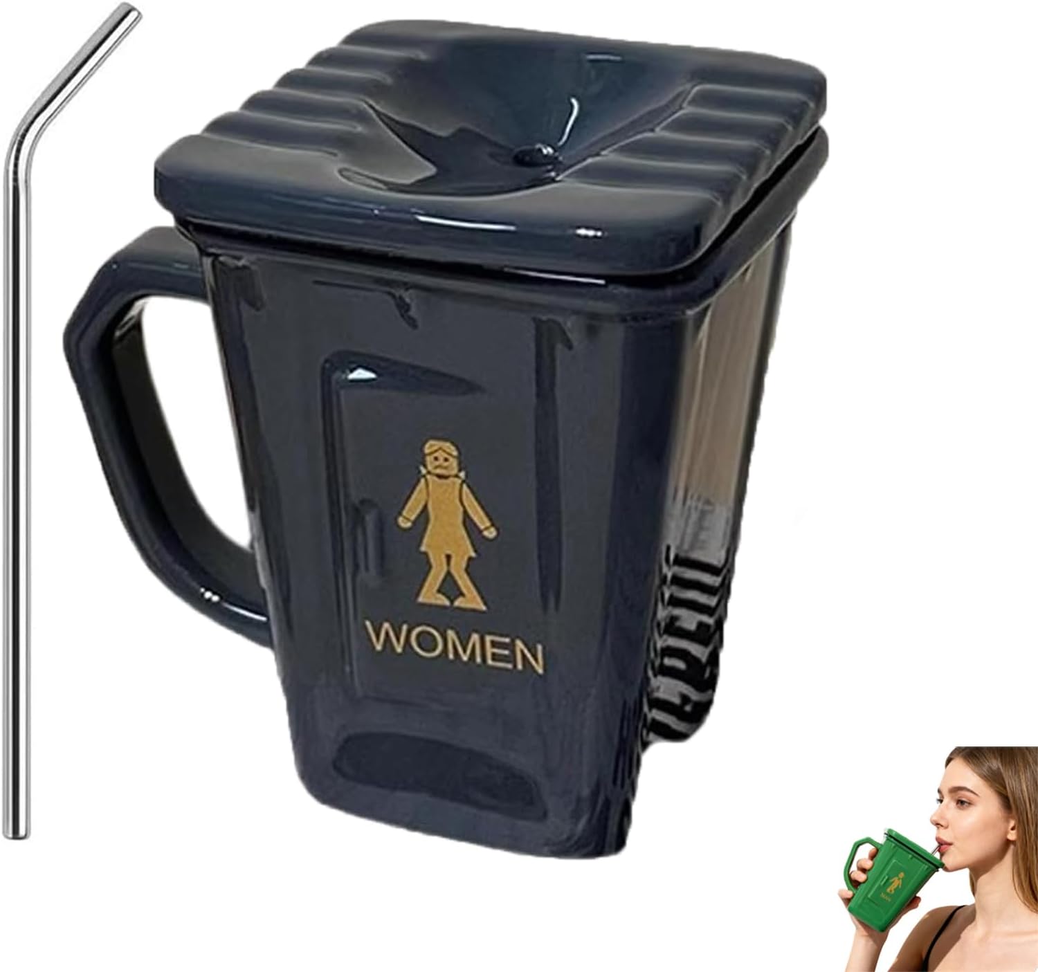 Squatting Toilet Shape Ceramic Mug, Funny Squat Toilet Mug, Weird ...