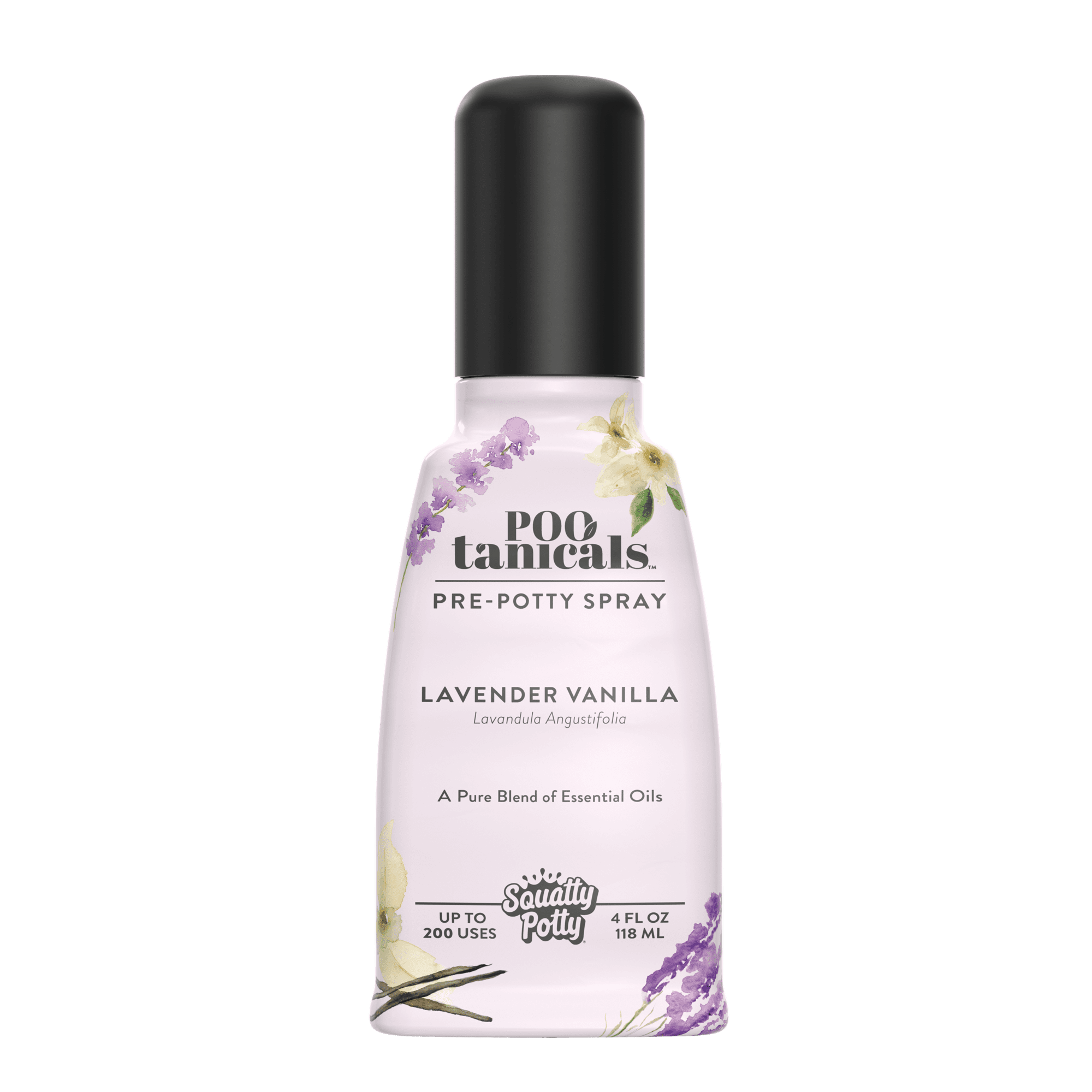 Squatty Potty Portable Bathroom Deodorizer, Lavender Vanilla Scent, 4oz ...