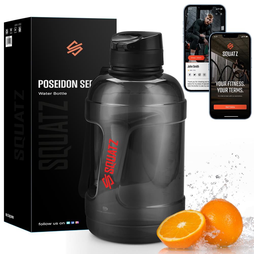 Squatz 2300 mi 78 oz Poseidon Water Bottle Series Sports Big Volume ...