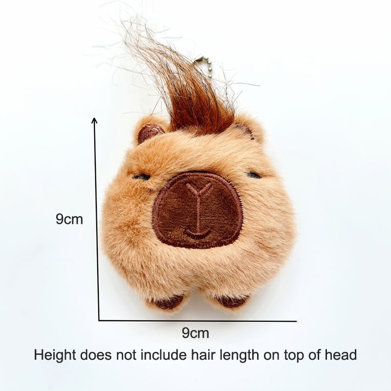 Squeaking Kapibala Plush Toy Cartoon Capybara Pendant Soft Stuffed Doll ...