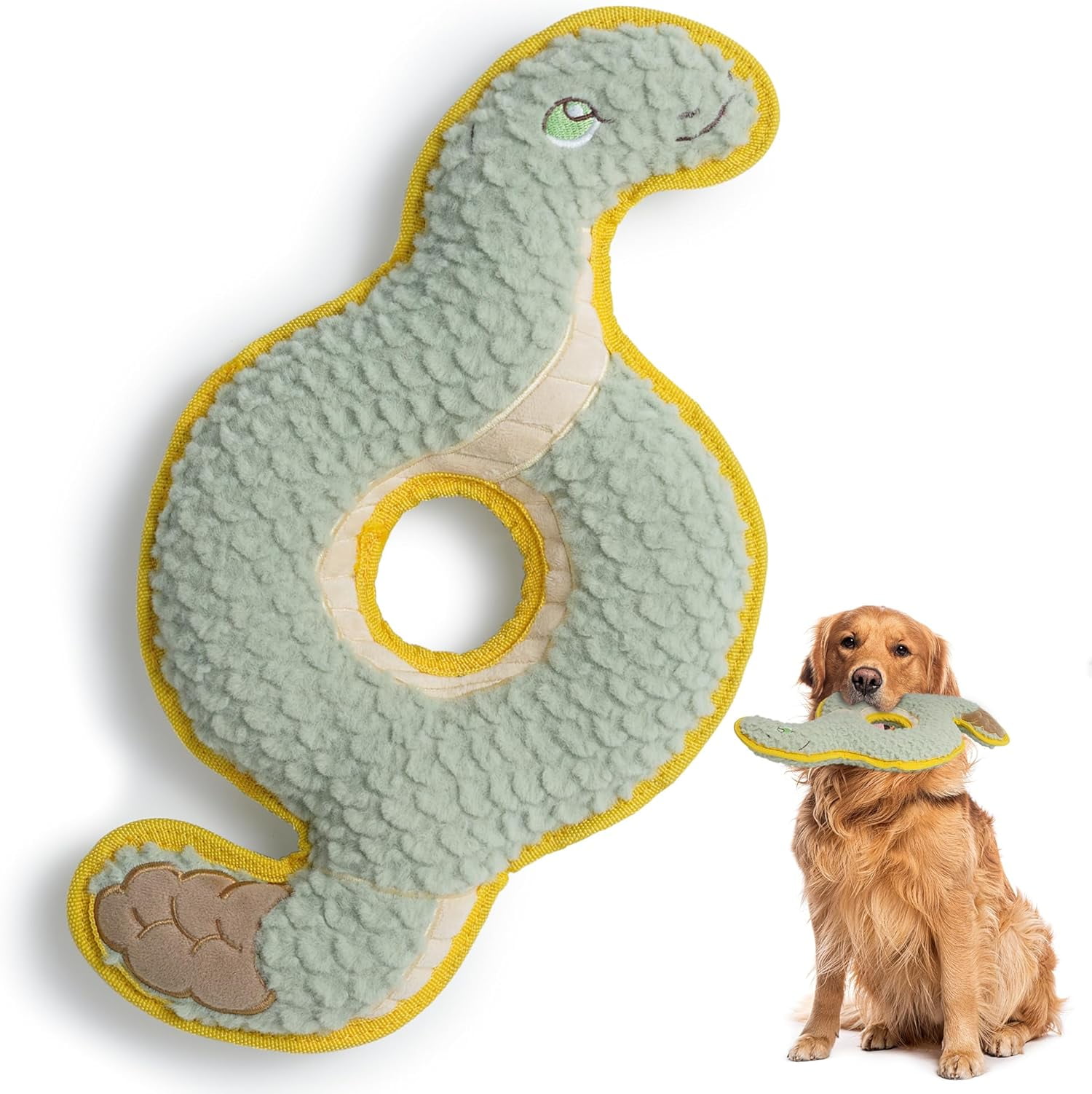 Squeaky , 2025 Ring Snake for Tug of War, Stuffed with Two Tough Layers ...