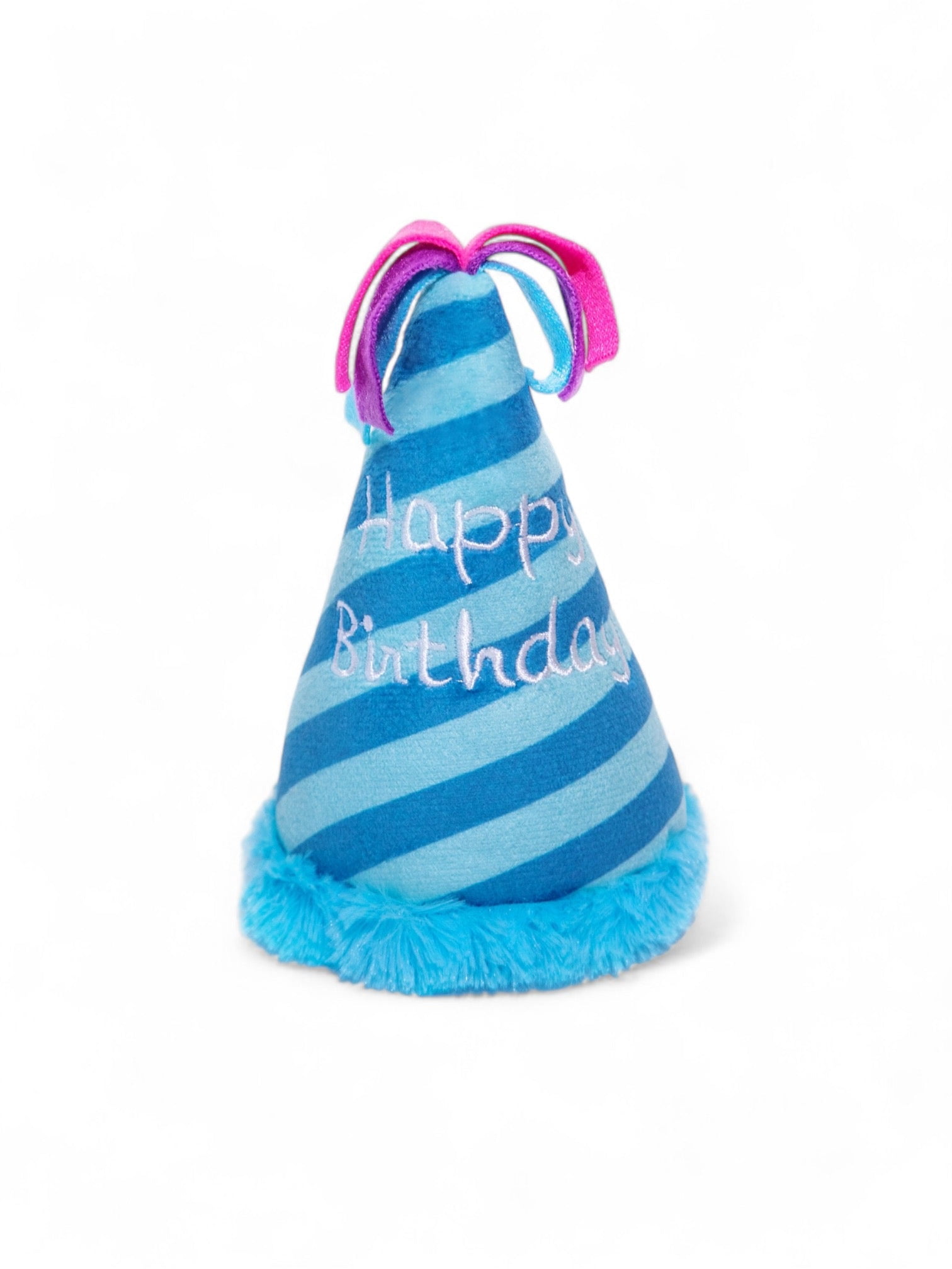 Squeaky Blue Birthday Hat Dog Toy - Walmart.com