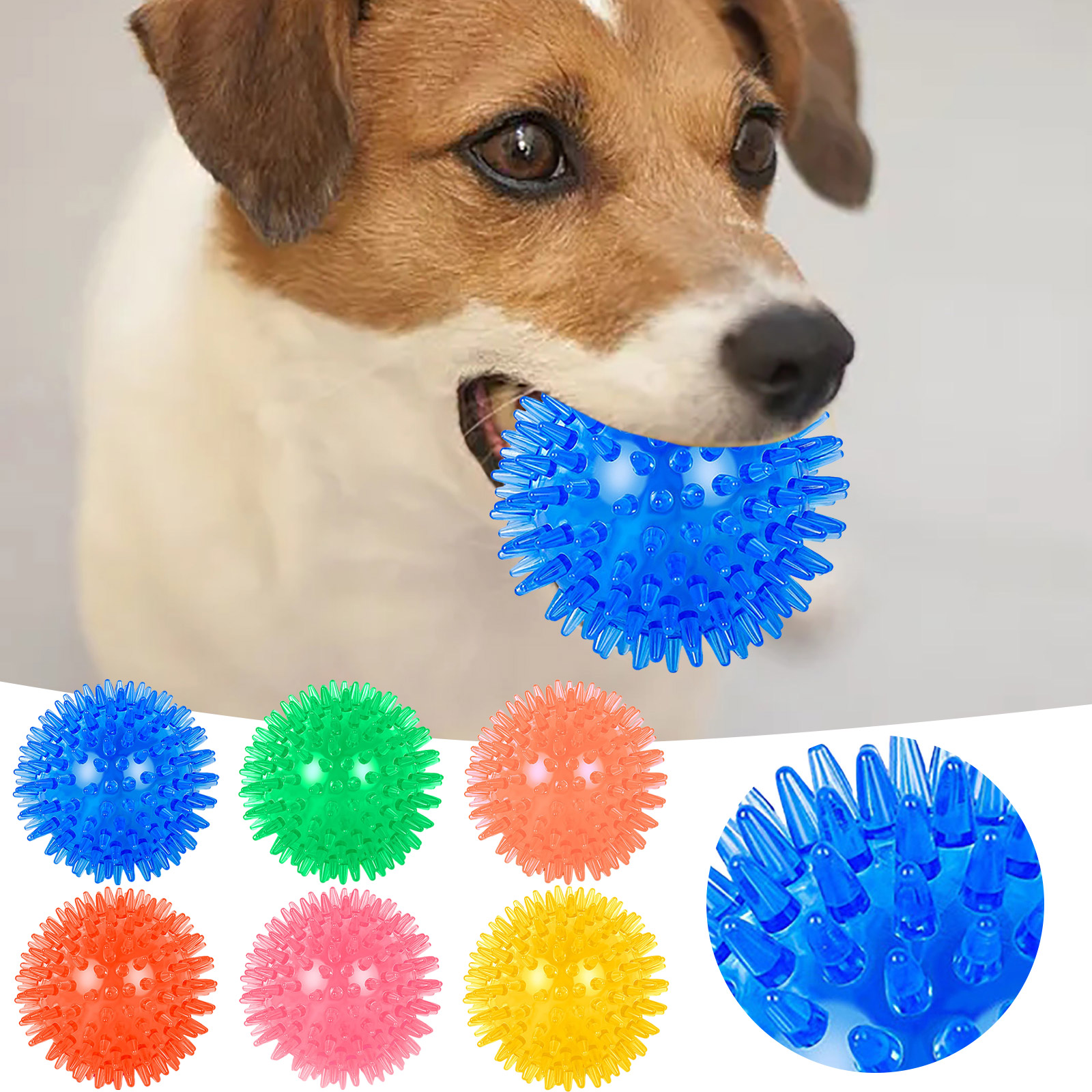 Squeaky & Chewable Balls for Small Dogs with Built-in Squeaker ...