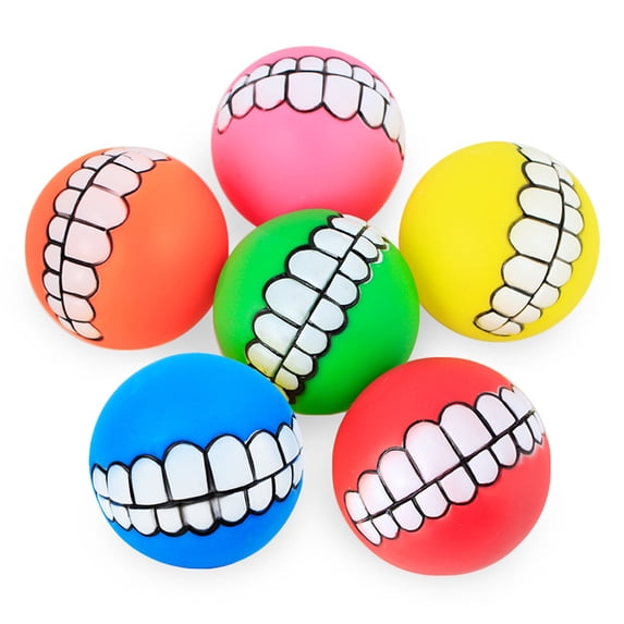 Squeaky Dog Chew Balls, Floating Interactive Fetch Toy, Soft Non-Toxic ...