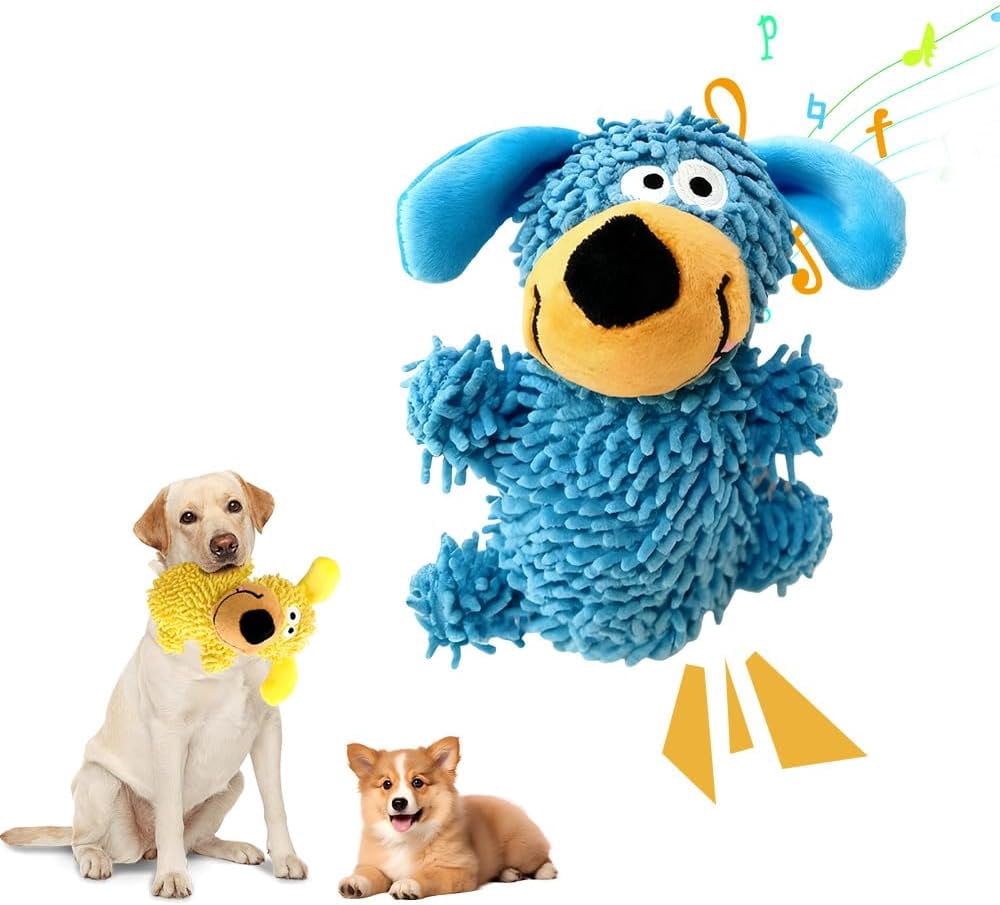 Squeaky Dog Plush Toy, Interactive Chew Toy for Puppies & Small to ...