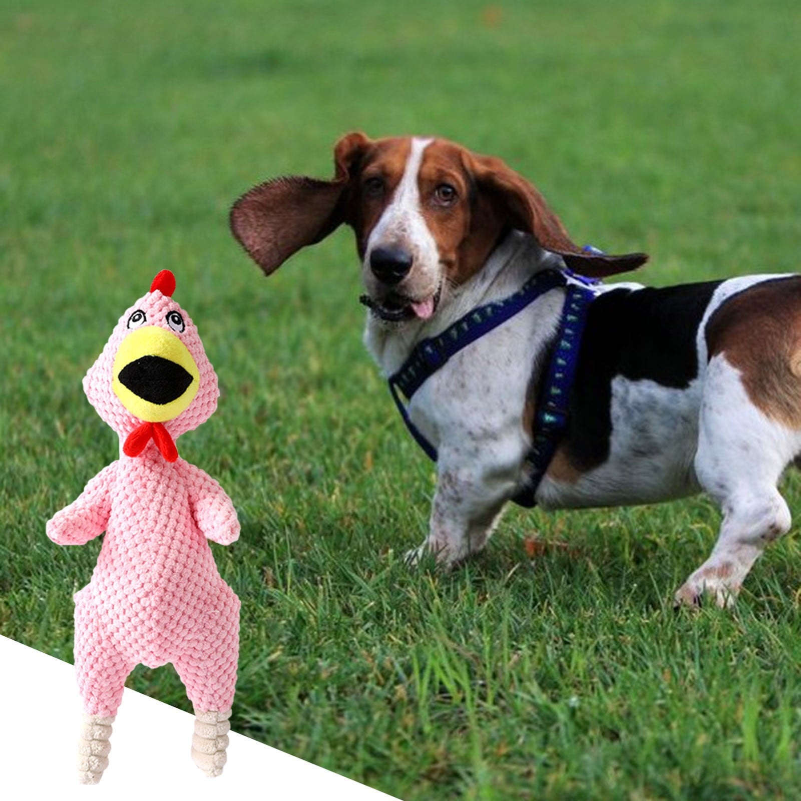 Squeaky Interactive Dog Chew Toy Durable Fruit Banana Stuffed Pet ...