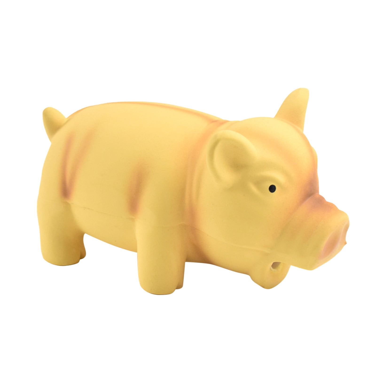 Squeaky Pig Dog Toy Chew Molar Teething Brain Latex Pet Chewing Sound ...