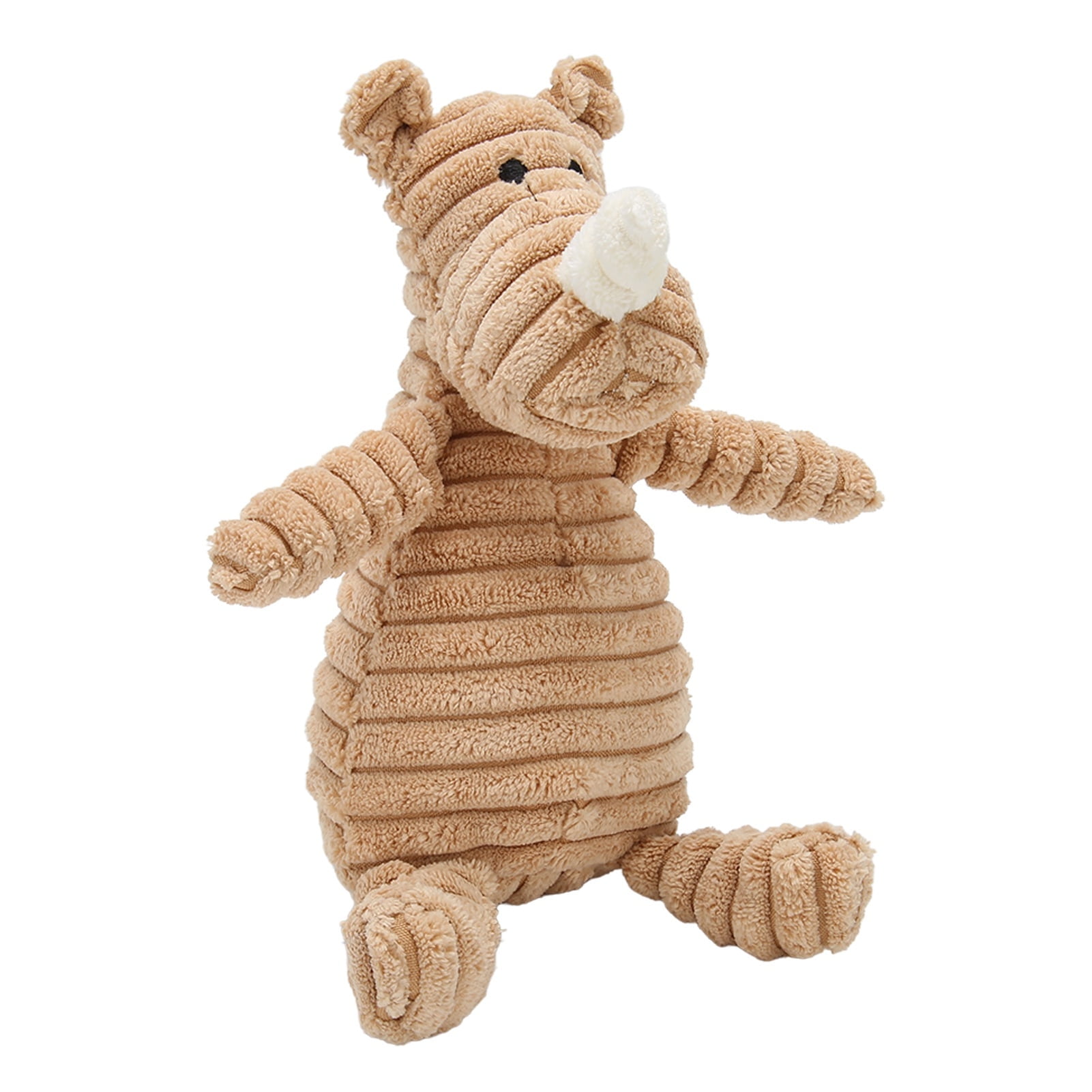 Squeaky Plush Dog Toys,Rhinoceros Interactive Bite Resistance Teeth ...