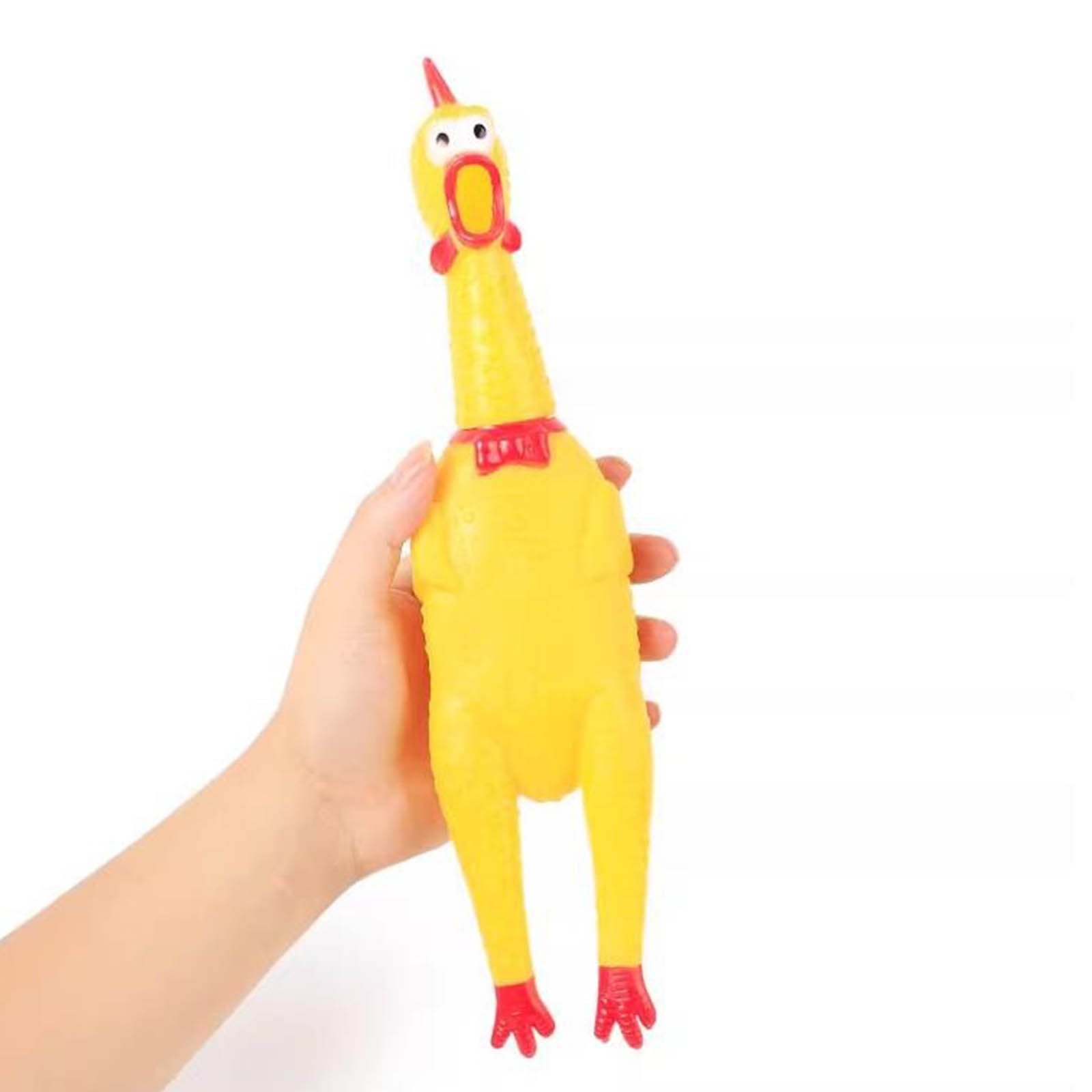 Squeaky Rubber Chickens, 11.8x2.56 inch Screaming Chickens Bulk Prank ...