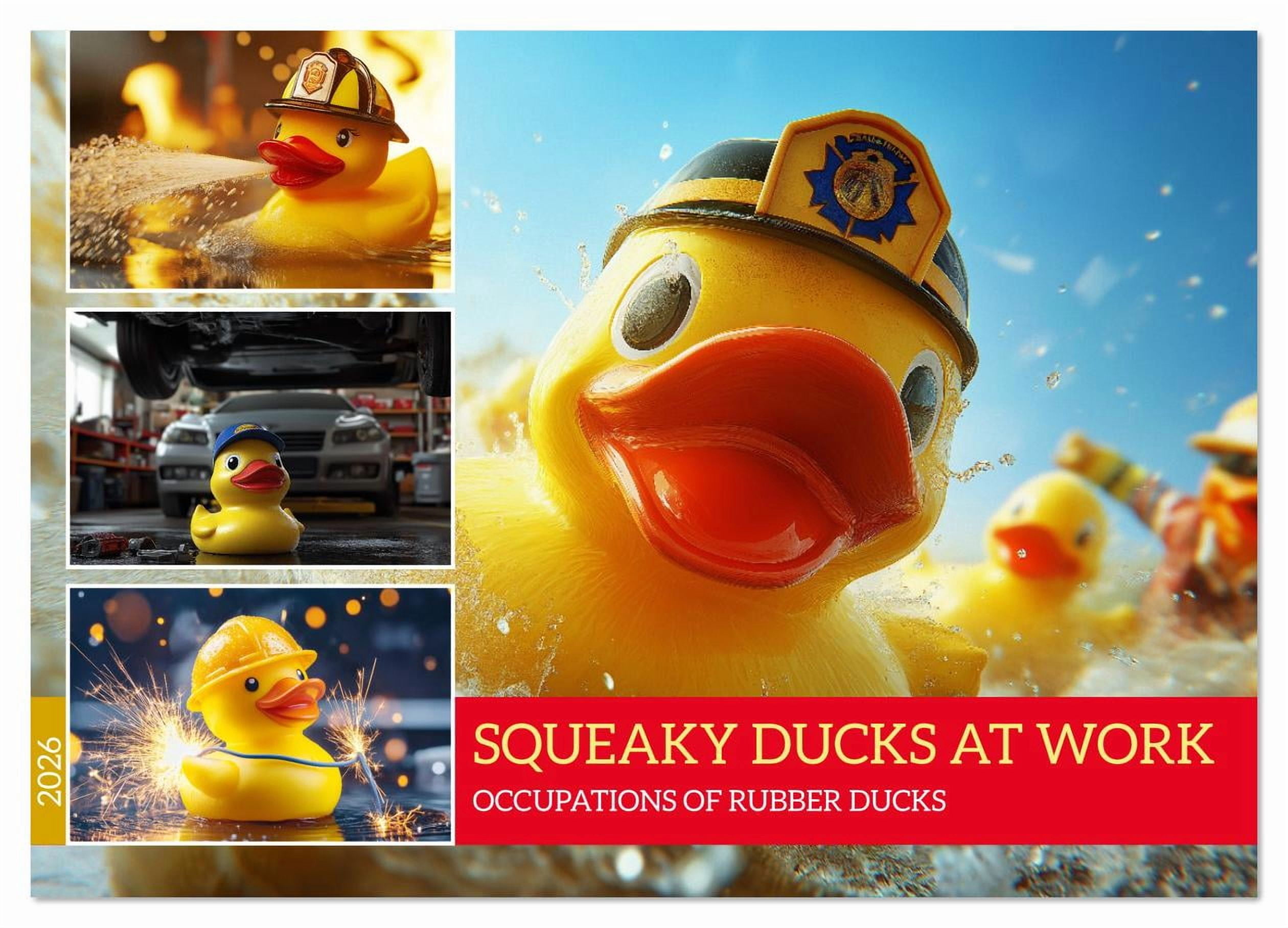 Squeaky ducks at work. Occupations of rubber ducks (Monthly Wall ...