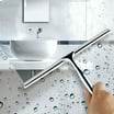 simplehuman Foldaway Squeegee with Die-Cast Zinc Handle for Shower Wall ...
