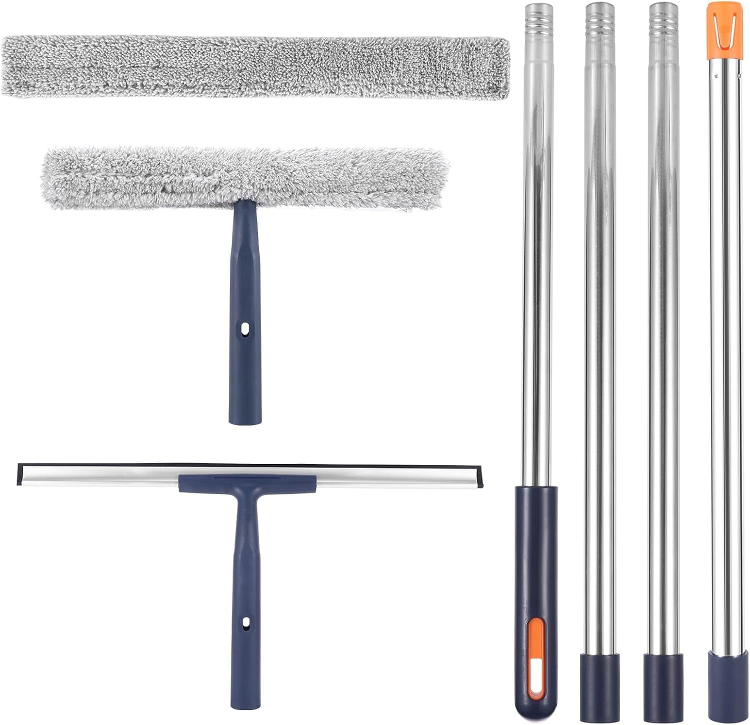 Squeegee for Window/Floor Cleaning Combination,12" Squeegee and 16 ...