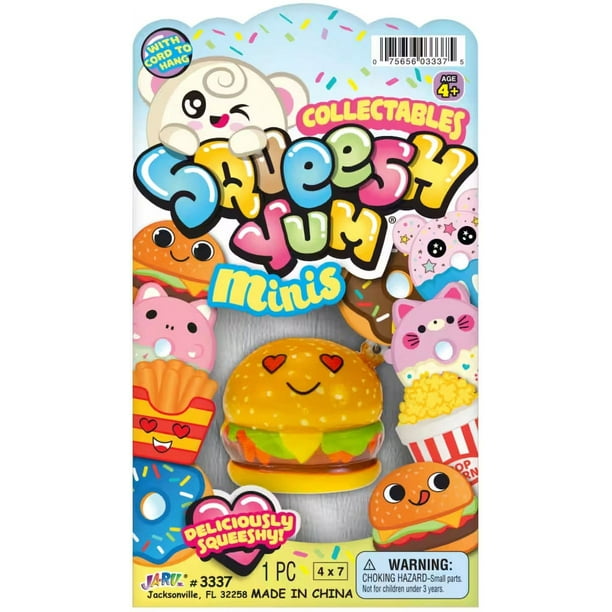 Squeesh Yum Minis Burgers Mini Squeeze Toy (RANDOM Expression ...